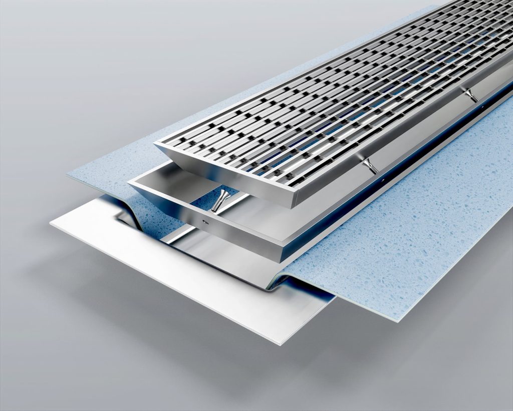 Vinyl Clamp Drain 107mm x 27mm | Slim Line Drain